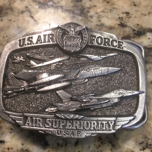 Accessories | Vintage Us Air Force Jets Metal Belt Buckle Air ...